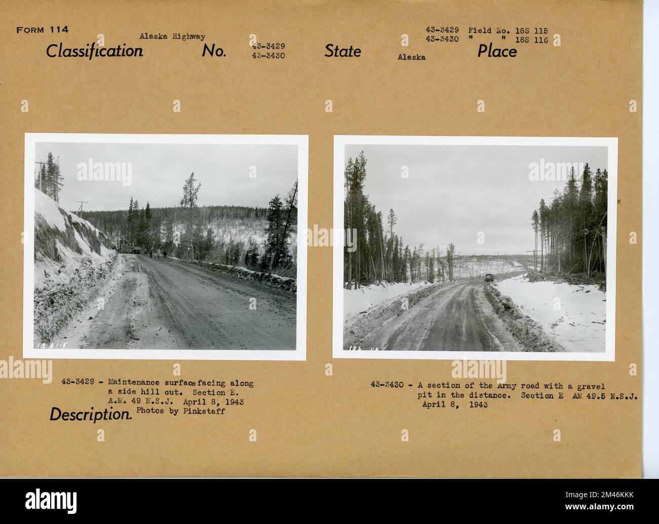 Maintenance surface facing along a side hill cut; A section of the Army ...