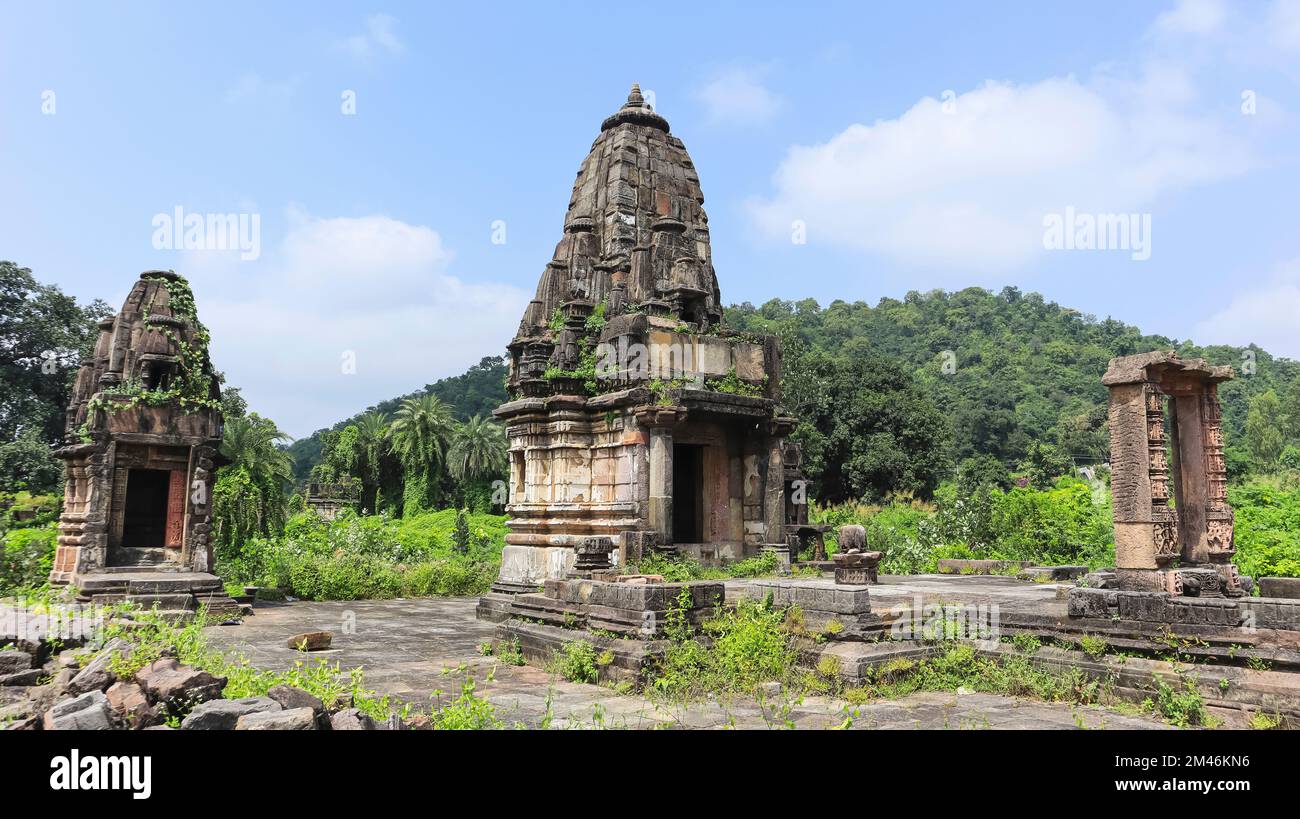 View of Ancient Ruined Jain Temples, built in 15th Century , Abhapur ...