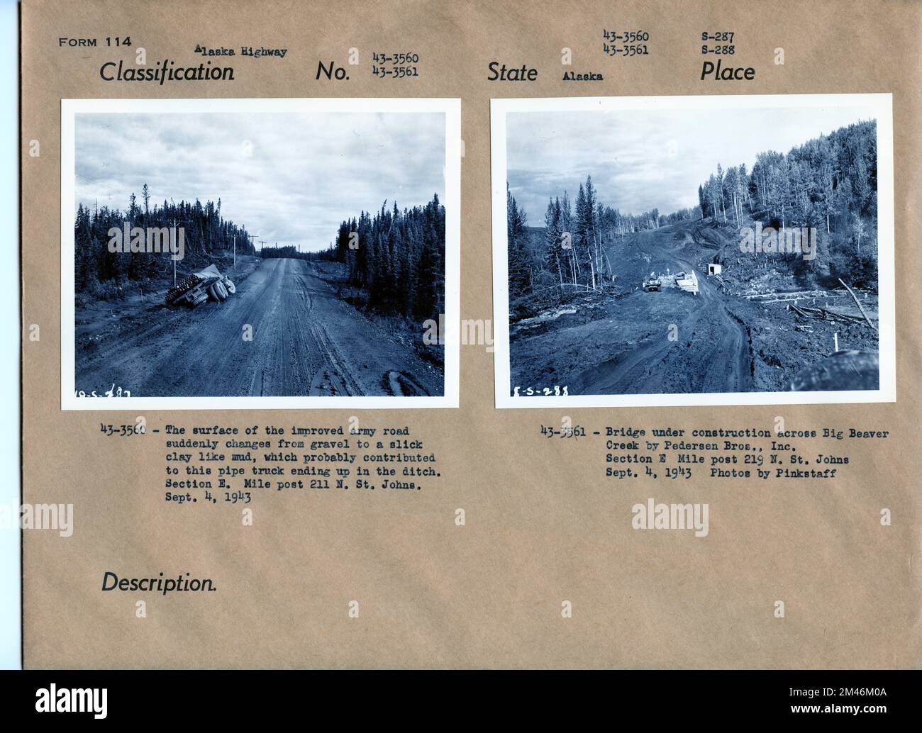 Improved Army Roads and Bridge Construction. Original caption: 43-3560 ...