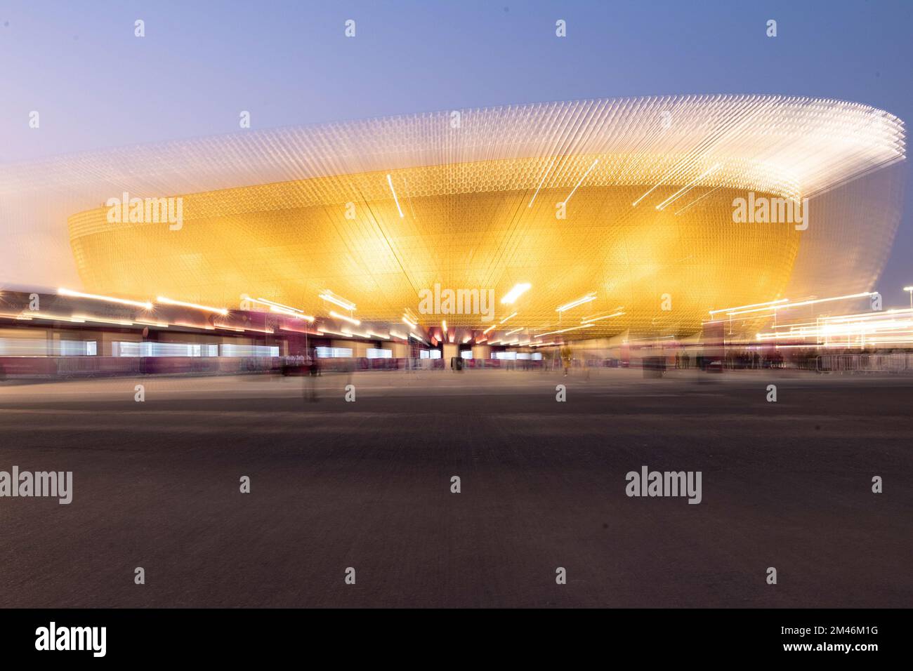Lusail Stadium lighted up the day before the final of FIFA World Cup ...