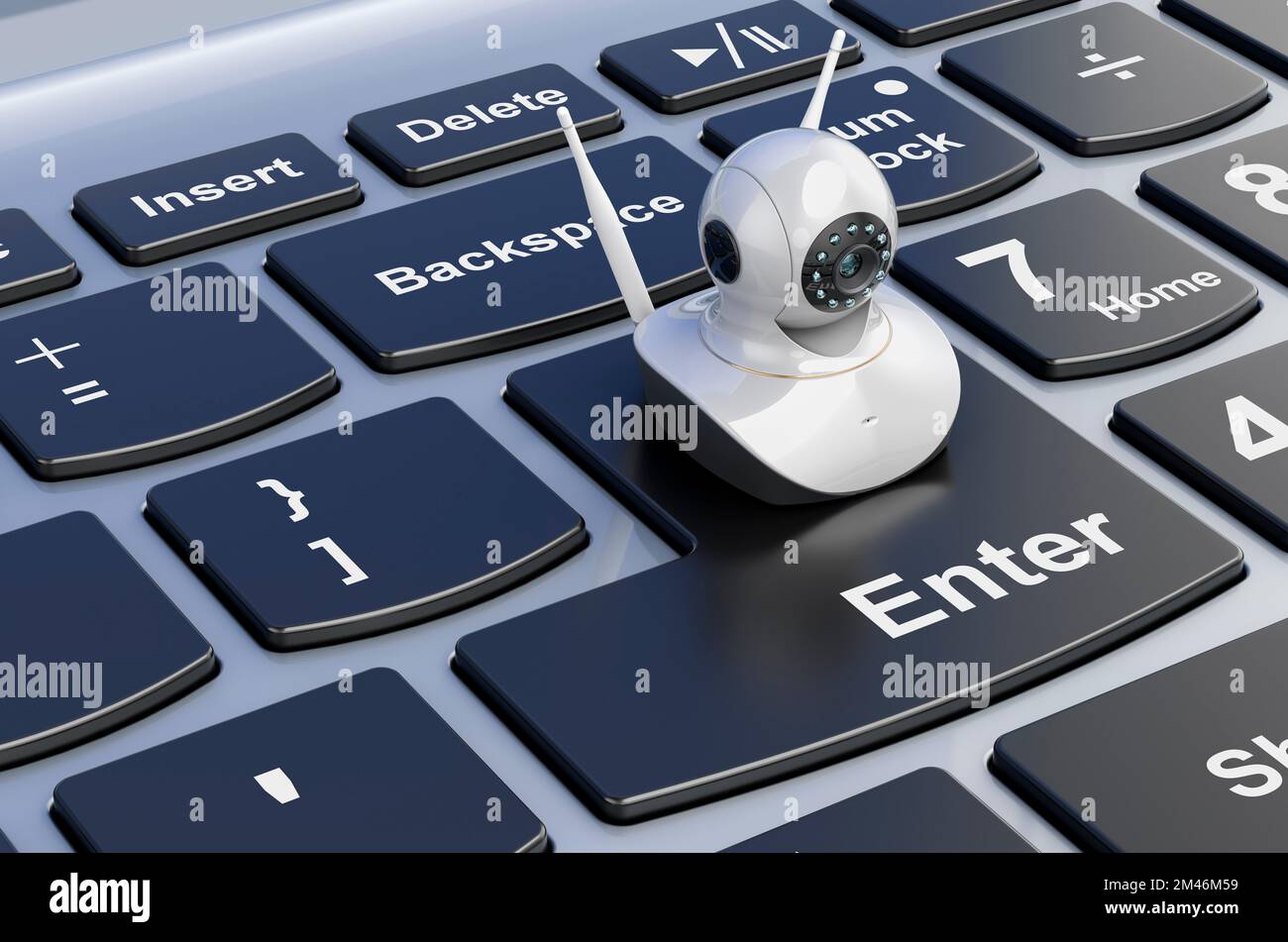 3d laptop surveillance camera hi-res stock photography and images - Alamy