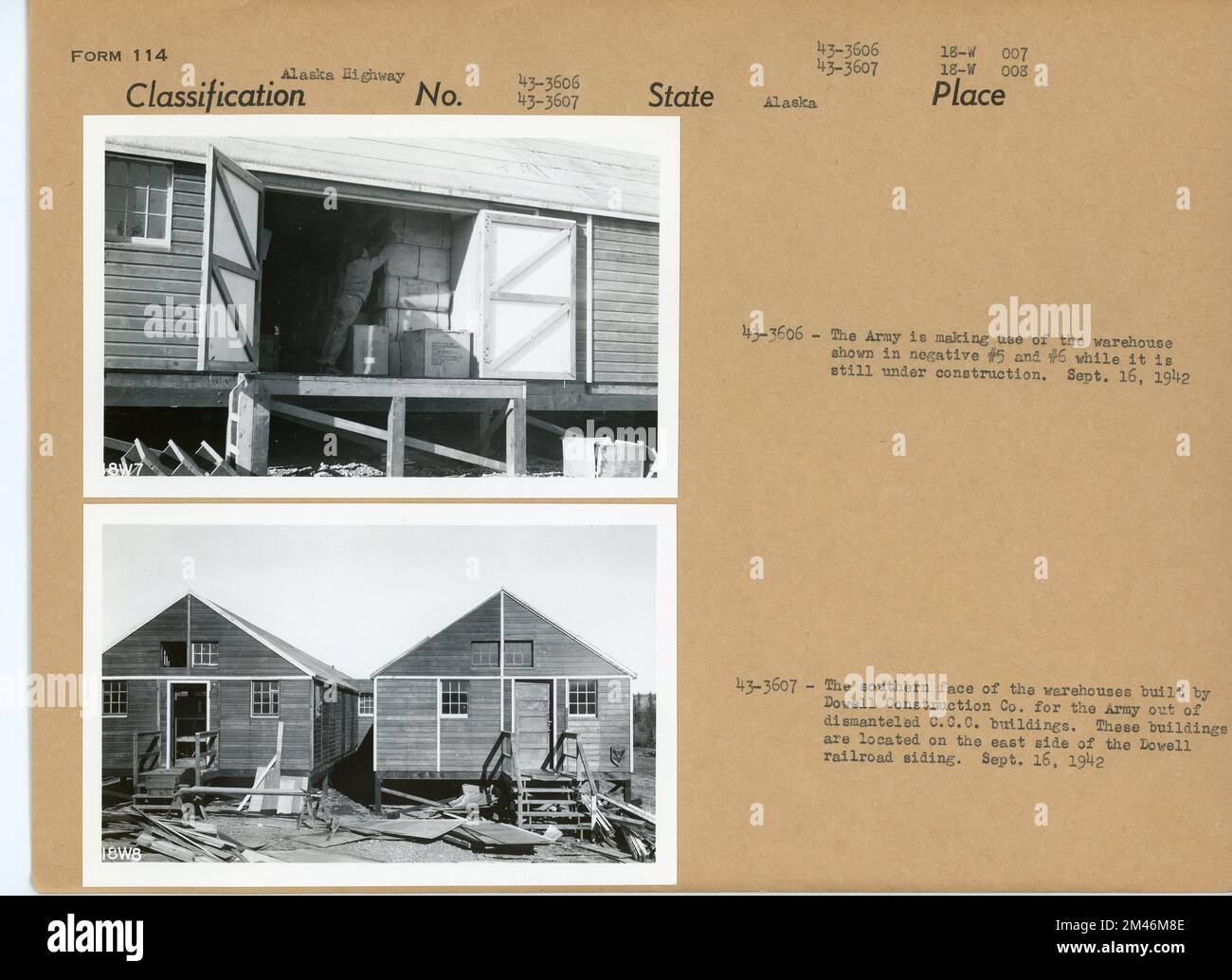 The Alaska Highway. Original caption: 43-3606: The Army is making use ...