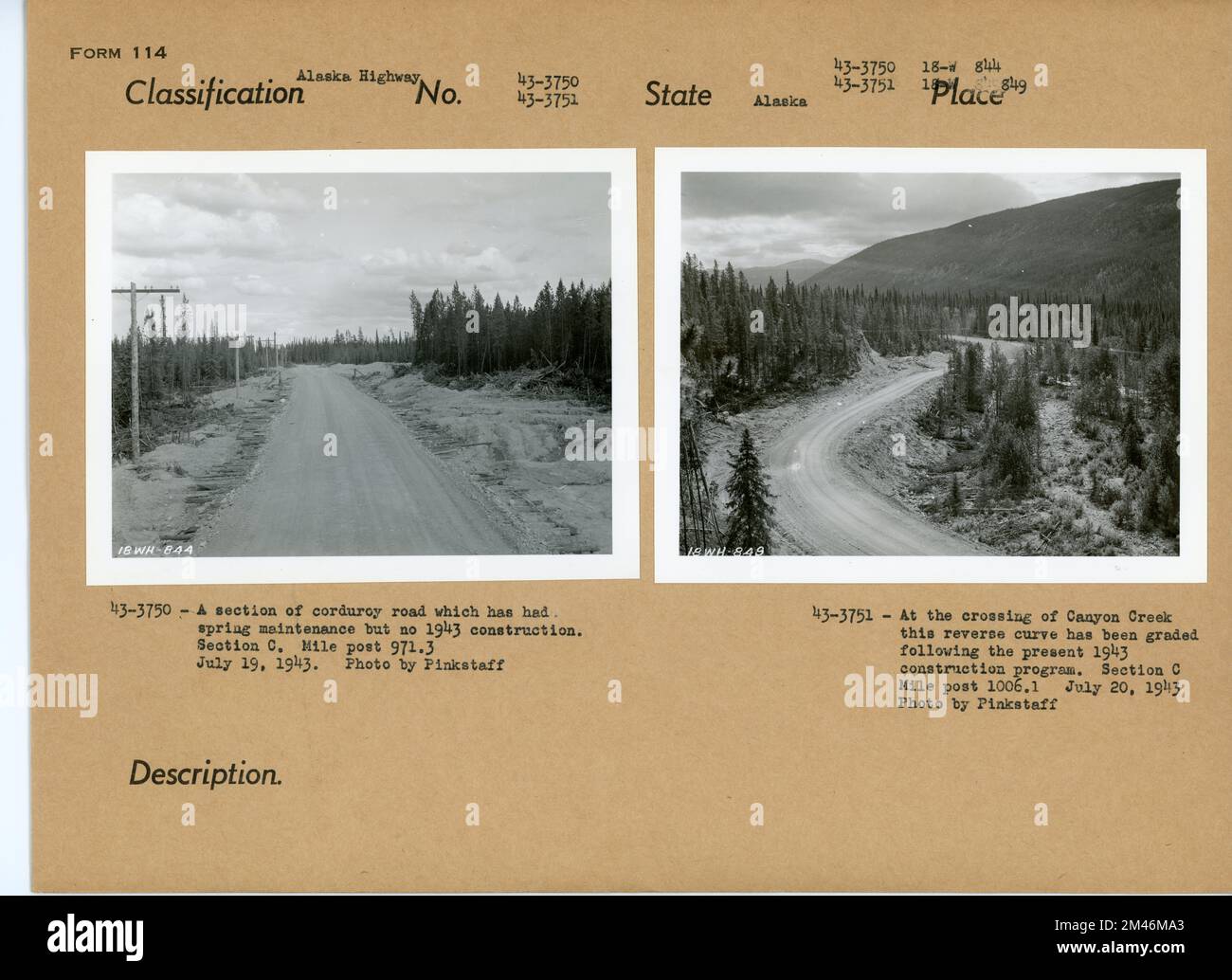 Corduroy road 1943 hi-res stock photography and images - Alamy