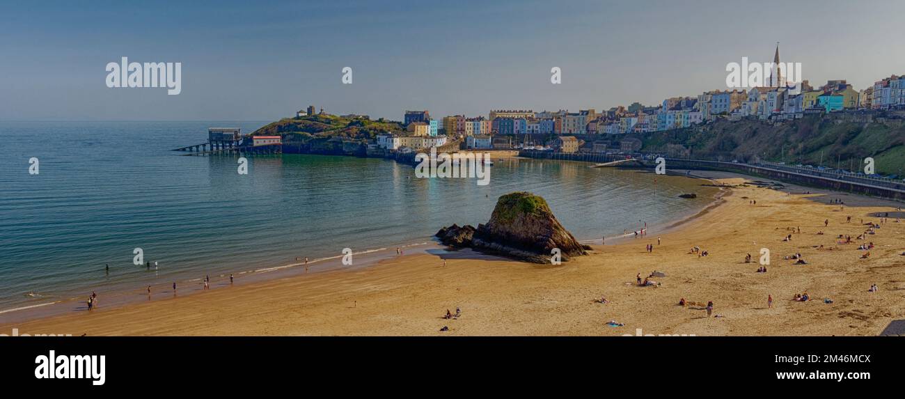 Tenby panorama hi-res stock photography and images - Alamy