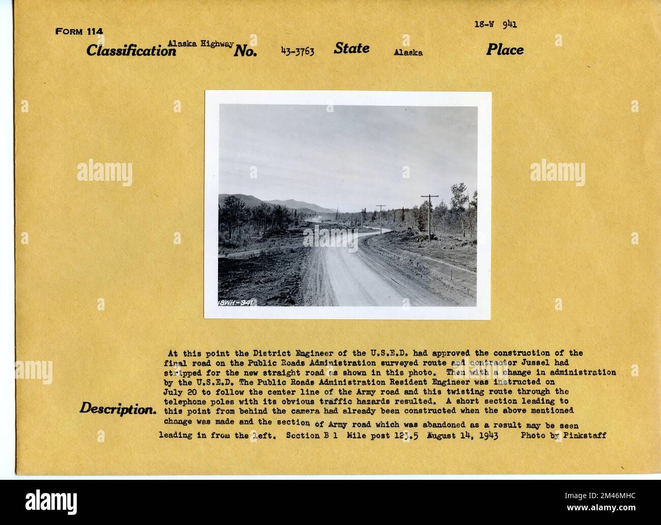 Re-routed Army Roads. Original caption: At this point the District ...