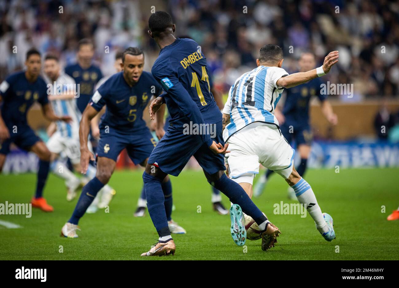 Doha, Qatar. 18th Dec, 2022. Scene before the penalty kick between ...