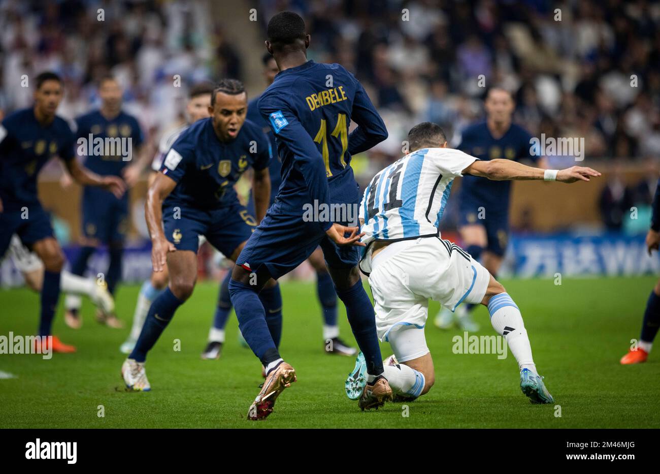 Doha, Qatar. 18th Dec, 2022. Scene before the penalty kick between ...