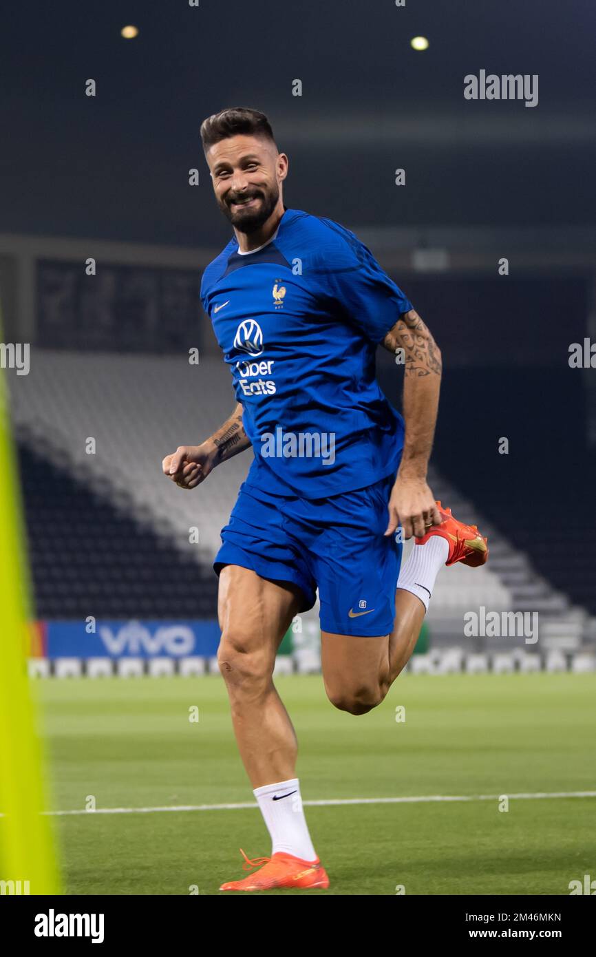 The France national football team had a training before the FIFA World ...