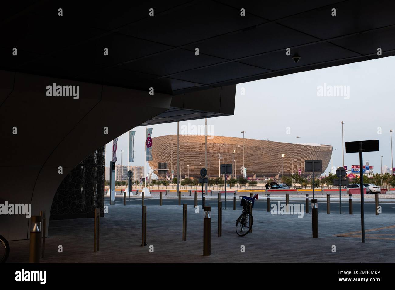 Lusail Stadium lighted up the day before the final of FIFA World Cup ...