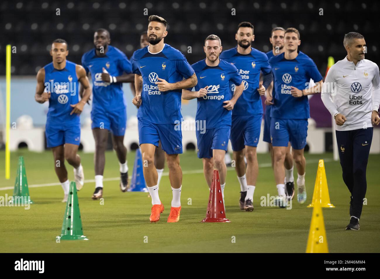 The France national football team had a training before the FIFA World ...