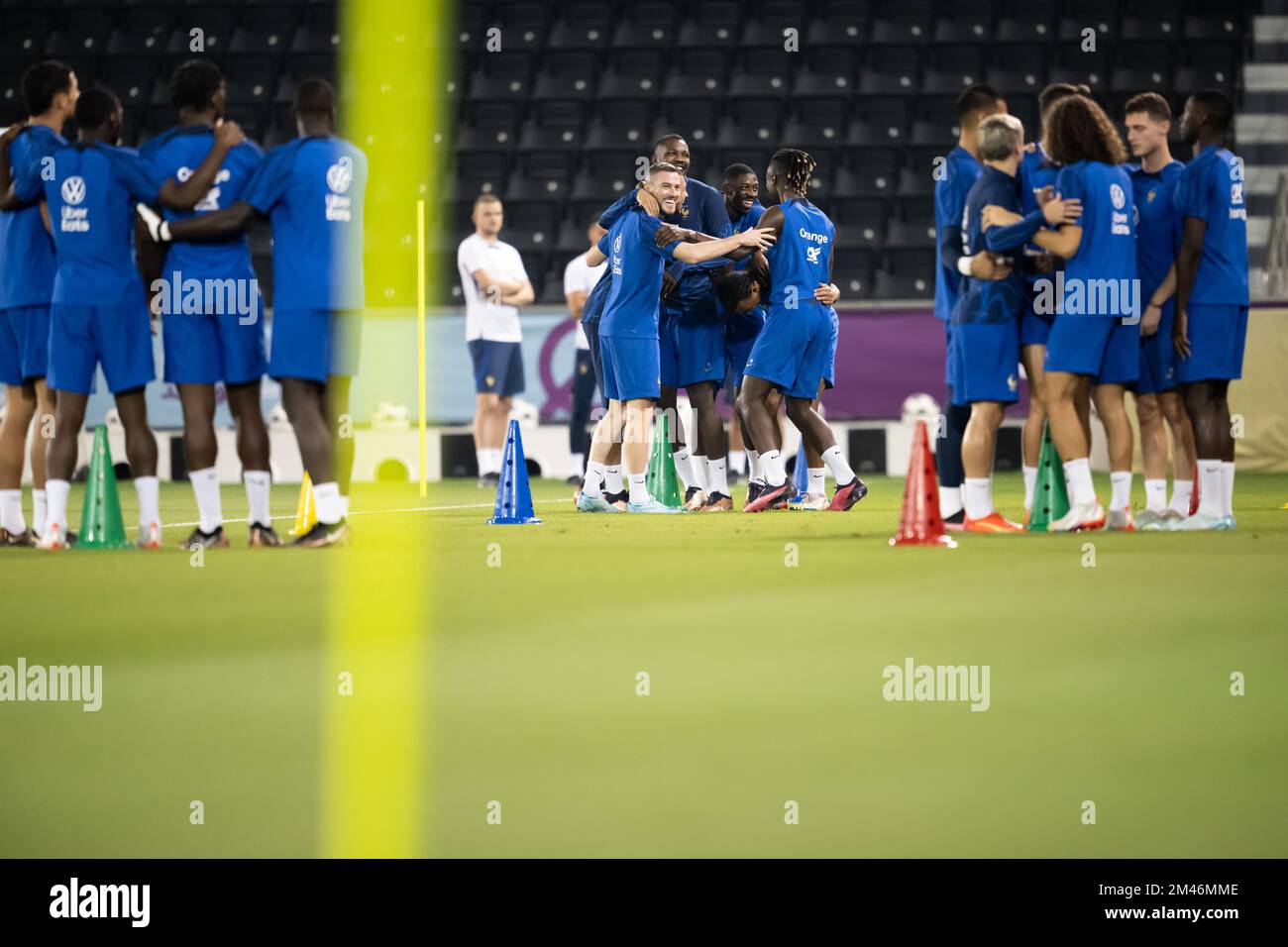 The France national football team had a training before the FIFA World ...