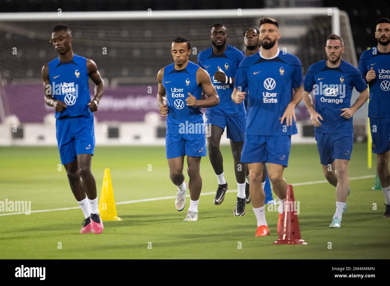 The France national football team had a training before the FIFA World ...