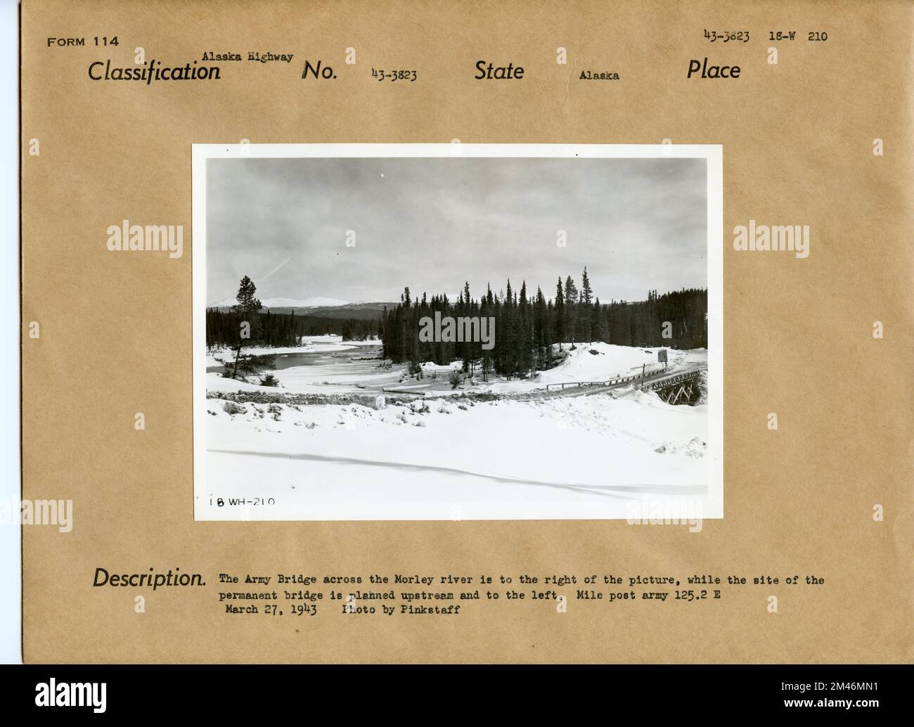 Army Bridge Across the Morley River. Original caption: The Army Bridge ...