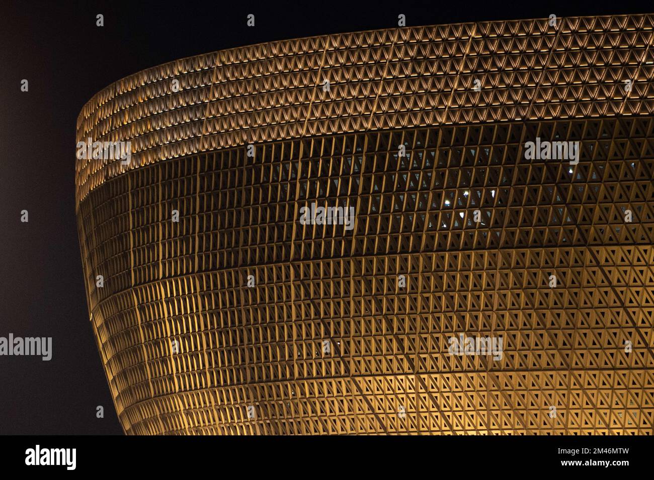 Lusail Stadium lighted up the day before the final of FIFA World Cup ...