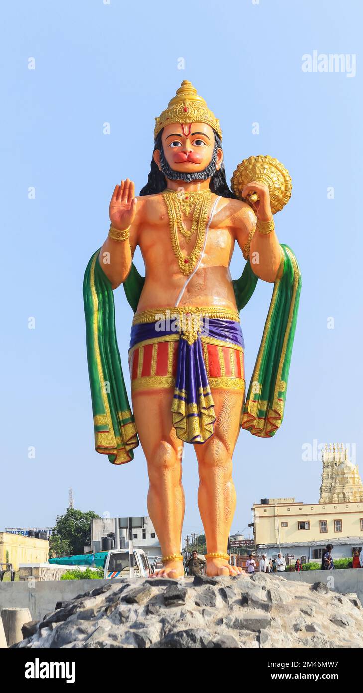INDIA, GUJARAT, SOMNATH, September 2022, Statue of 16 feet Hanuman on ... INDIA, GUJARAT, SOMNATH, September 2022, Statue of 16 feet Hanuman on ...