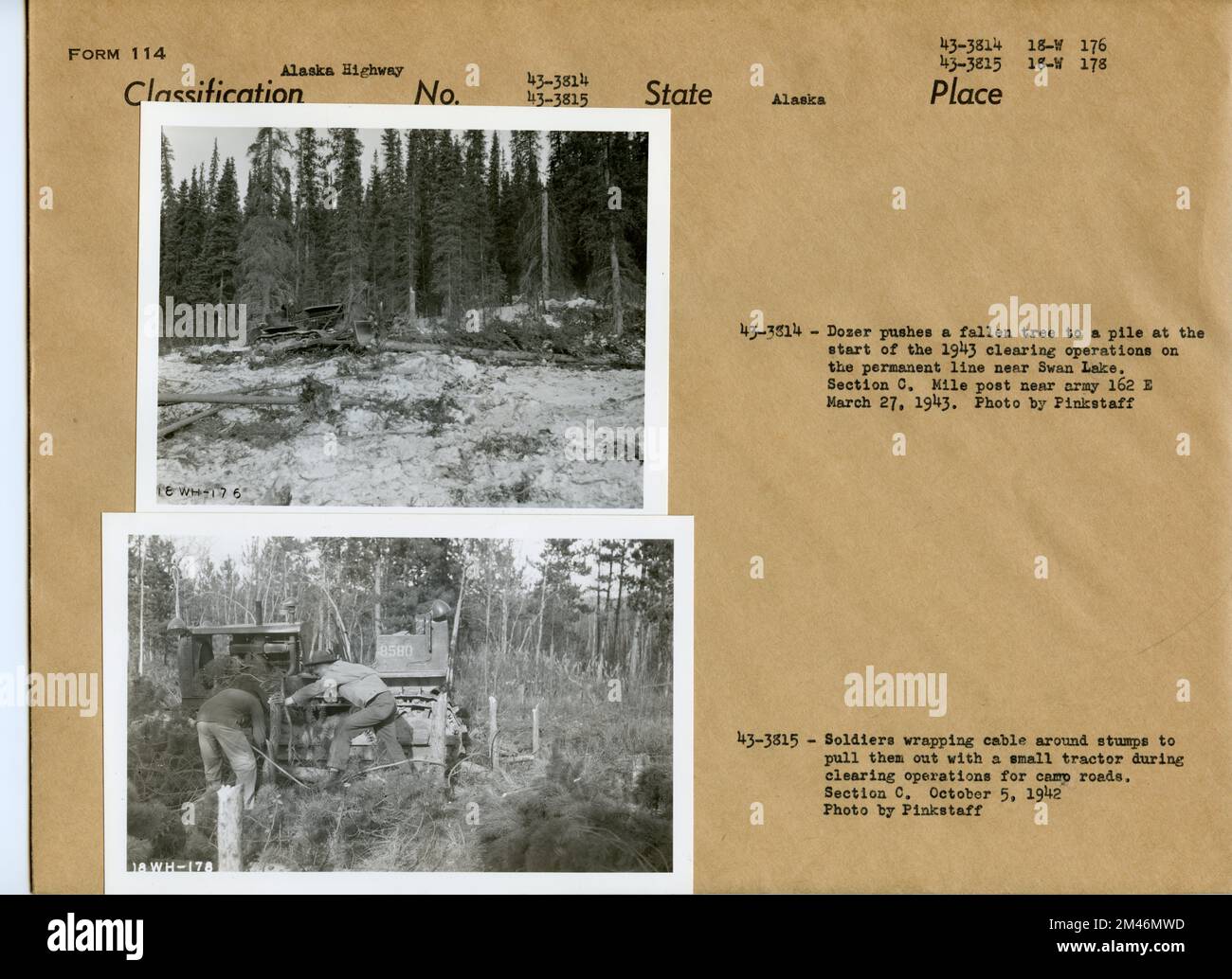 Clearing Operations on Permanent Line Near Swan Lake; Clearing ...