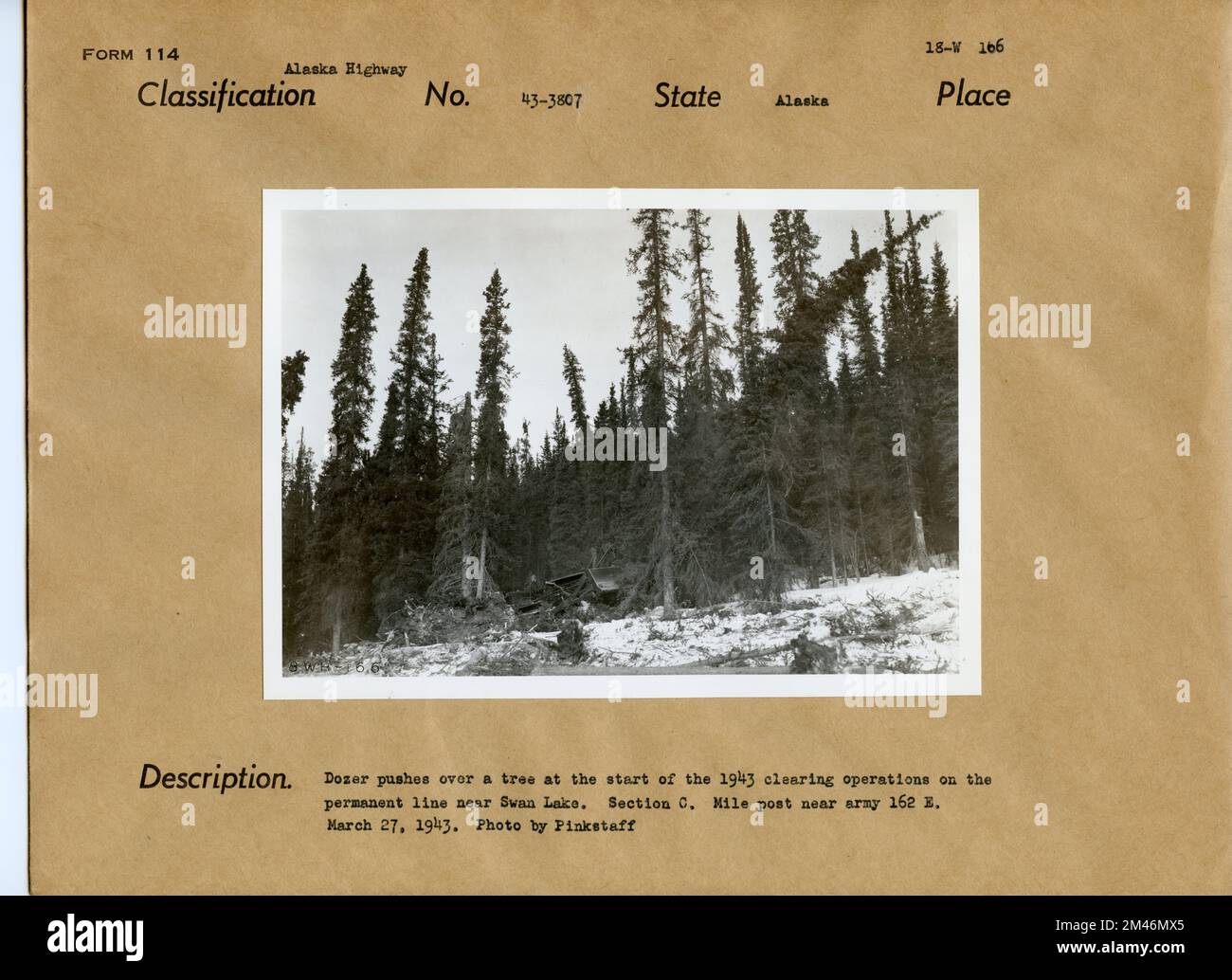 Start of Clearing Operations on Permanent Line Near Swan Lake. Original ...