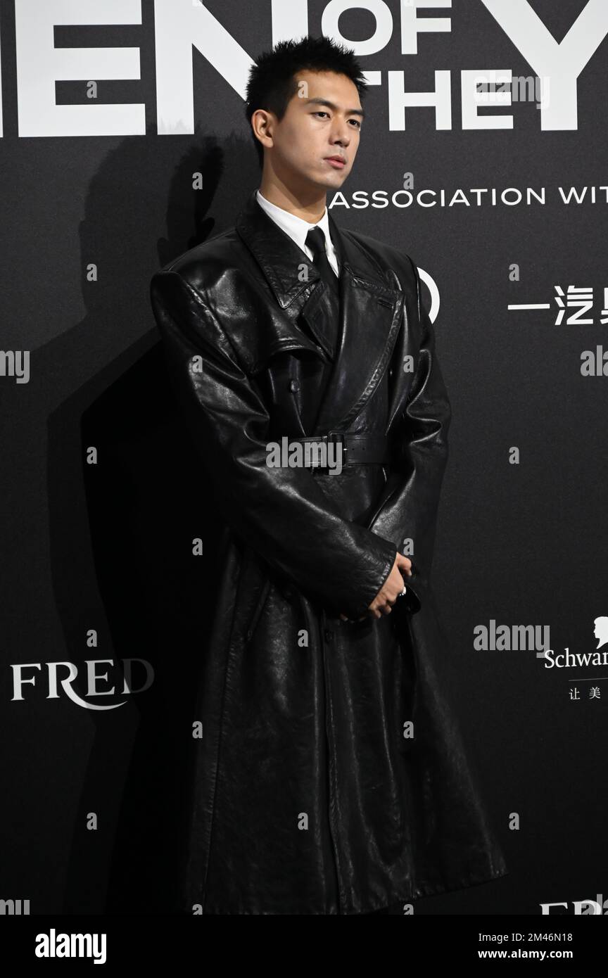 Chinese actor Li Xian attended GQ 2022 Men of The Year, Shanghai, China ...