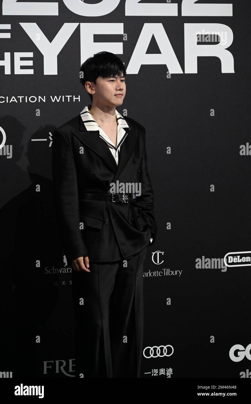 Chinese pop singer Jason Zhang attended GQ 2022 Men of The Year, Shanghai, China, 15 December ...
