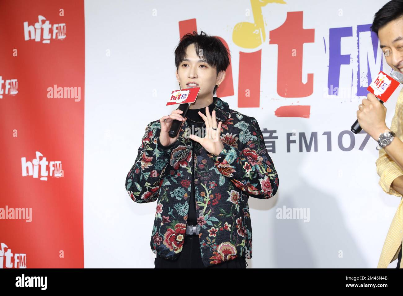 Singaporean singer-songwriter Kenny Khoo attended a radio publicity ...