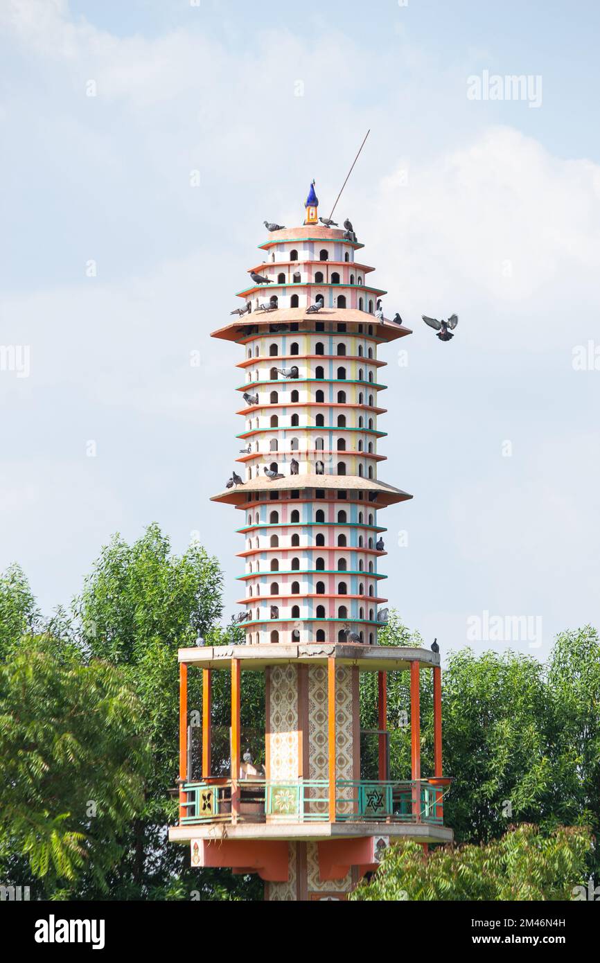 Panchi Ghar, Munsar Lake, Viramgam, Ahmadabad, Gujarat, India Stock ...