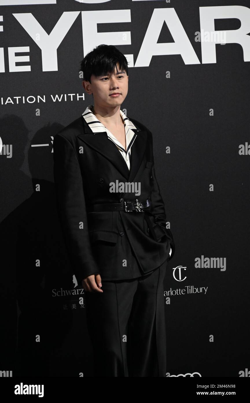 Chinese pop singer Jason Zhang attended GQ 2022 Men of The Year ...