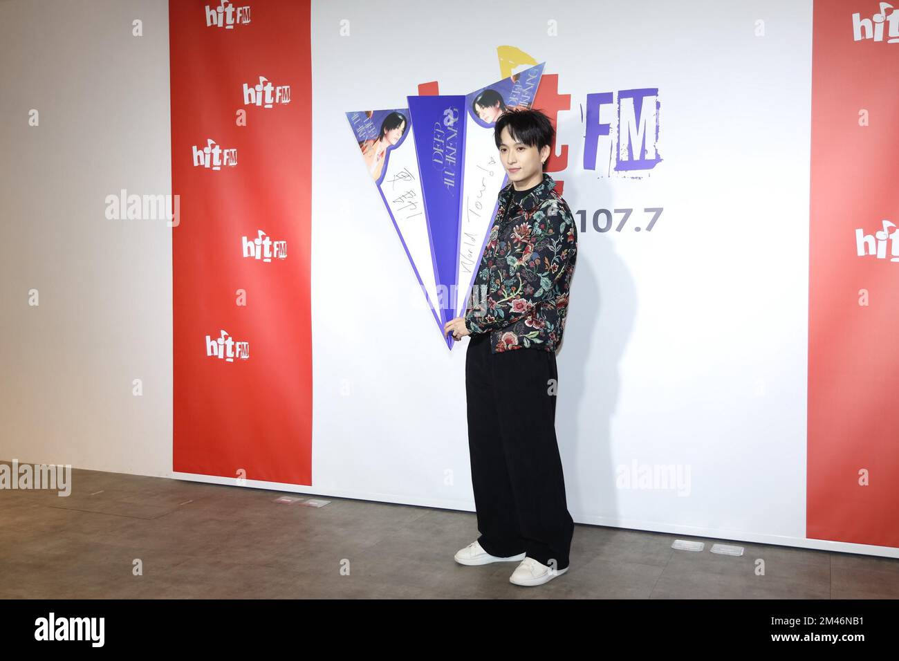 Singaporean singer-songwriter Kenny Khoo attended a radio publicity ...