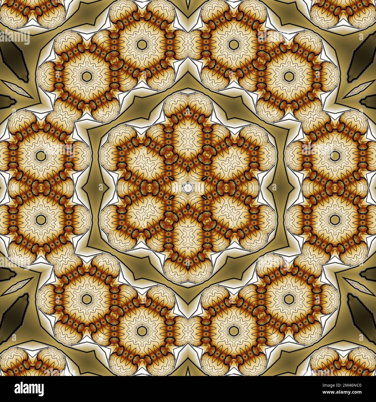 mandala Black and white vintage art, ancient Indian vedic background ...