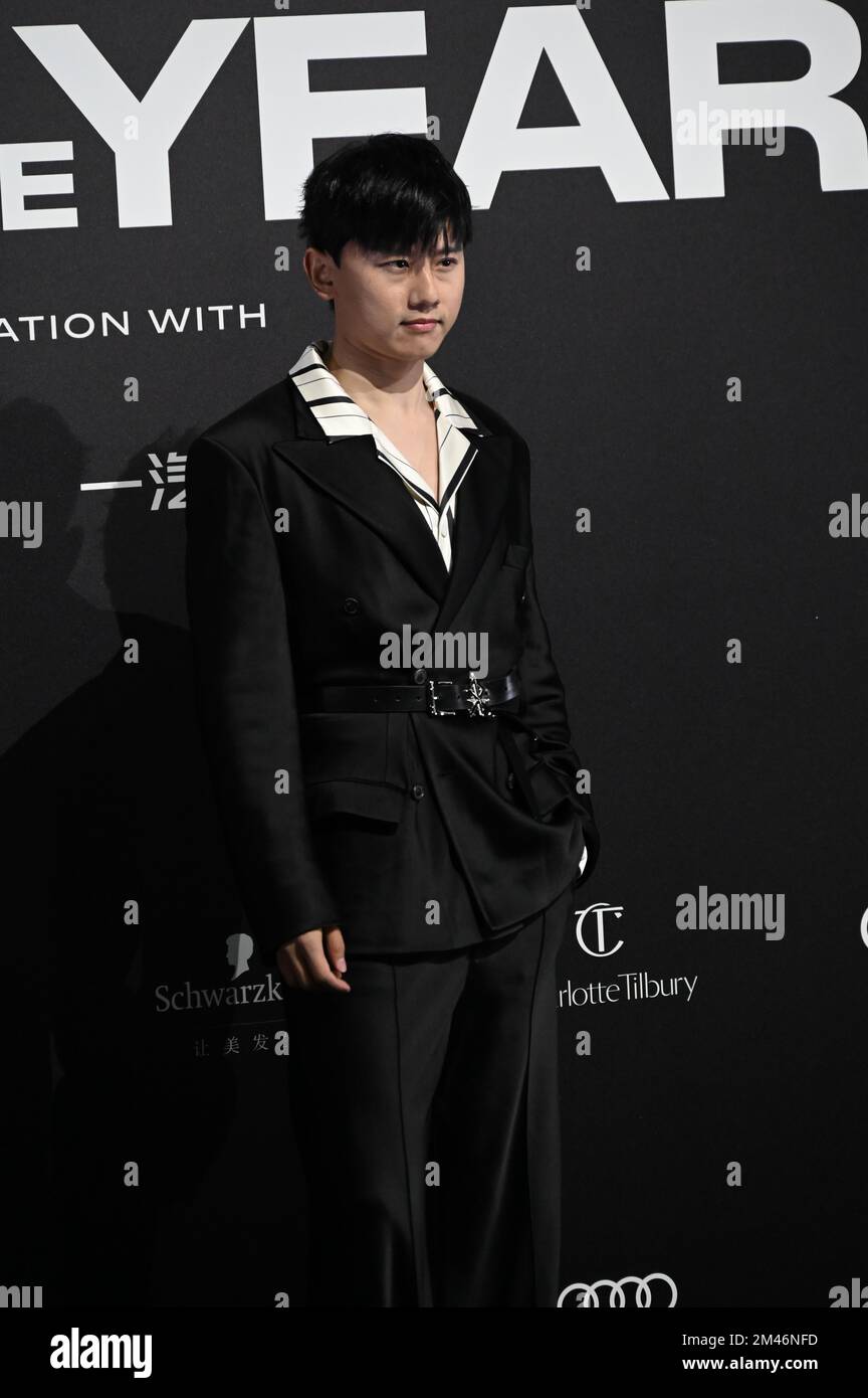 Chinese pop singer Jason Zhang attended GQ 2022 Men of The Year ...