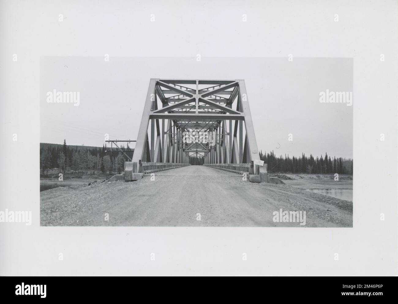 Upper Liard River Bridge. Original caption: Upper Liard River Bridge ...