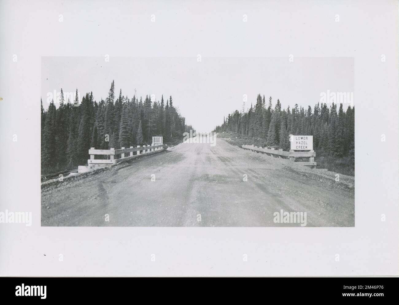Lower Hazel Creek Bridge. Original caption: Lower Hazel Creek, Bridge ...