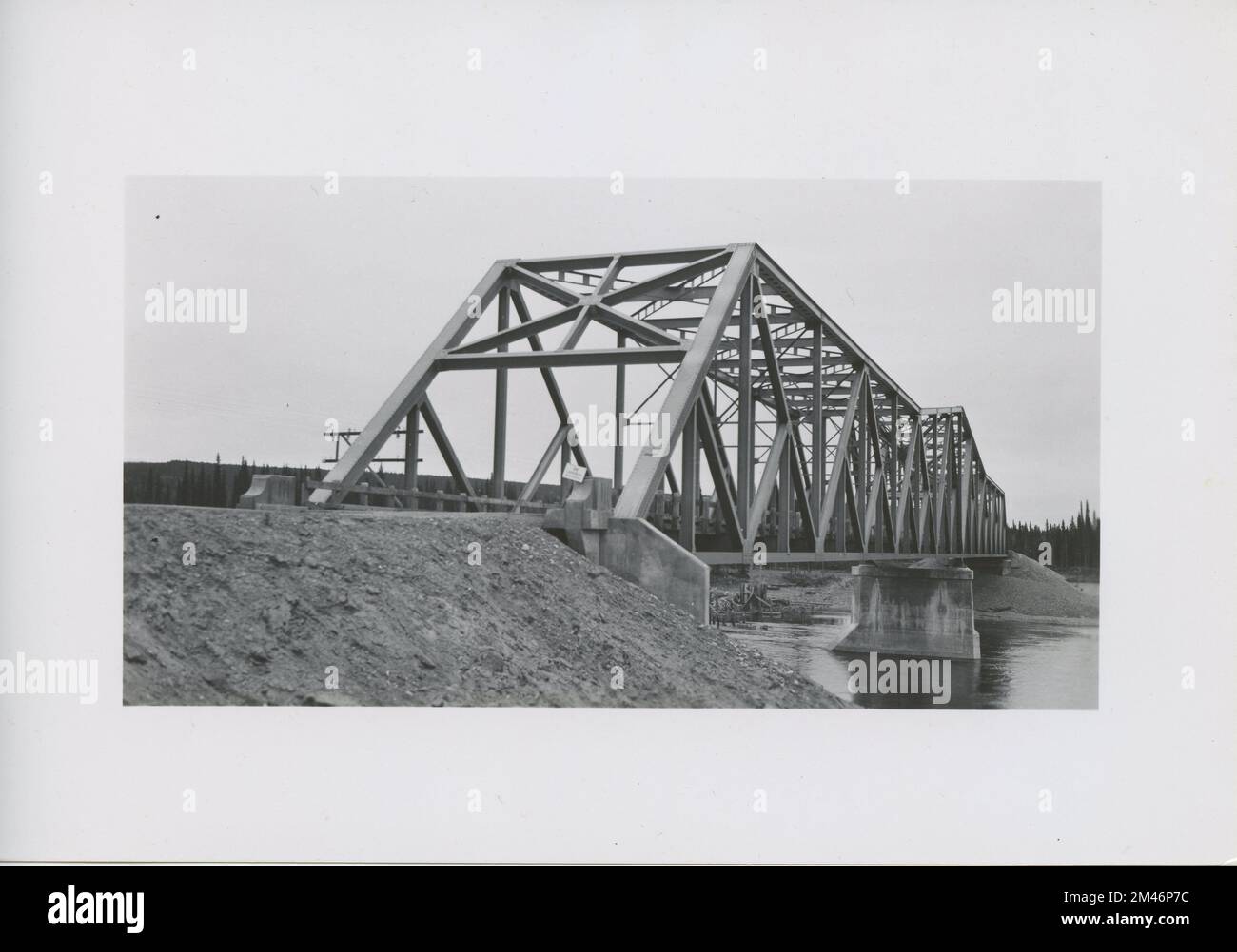 Upper Liard River Bridge. Original caption: Upper Liard River Bridge ...