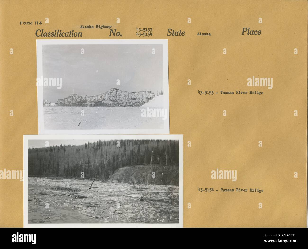 Tanana River Bridge. State: Alaska Stock Photo - Alamy