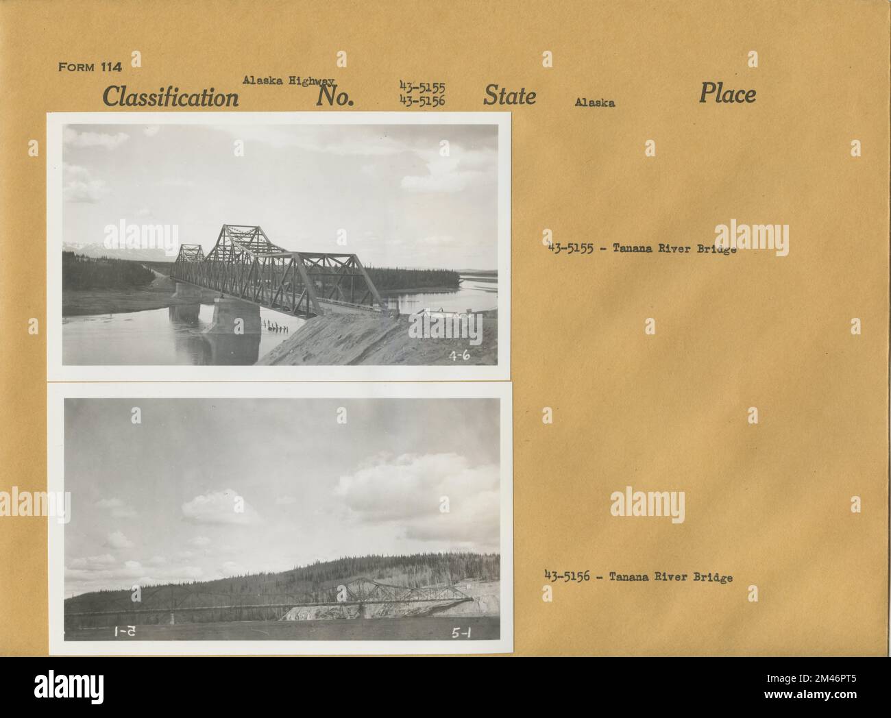 Tanana River Bridge. State: Alaska Stock Photo - Alamy