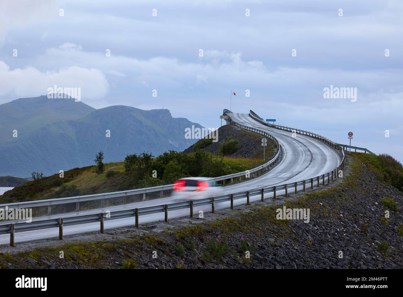 View of car on road Stock Photo - Alamy
