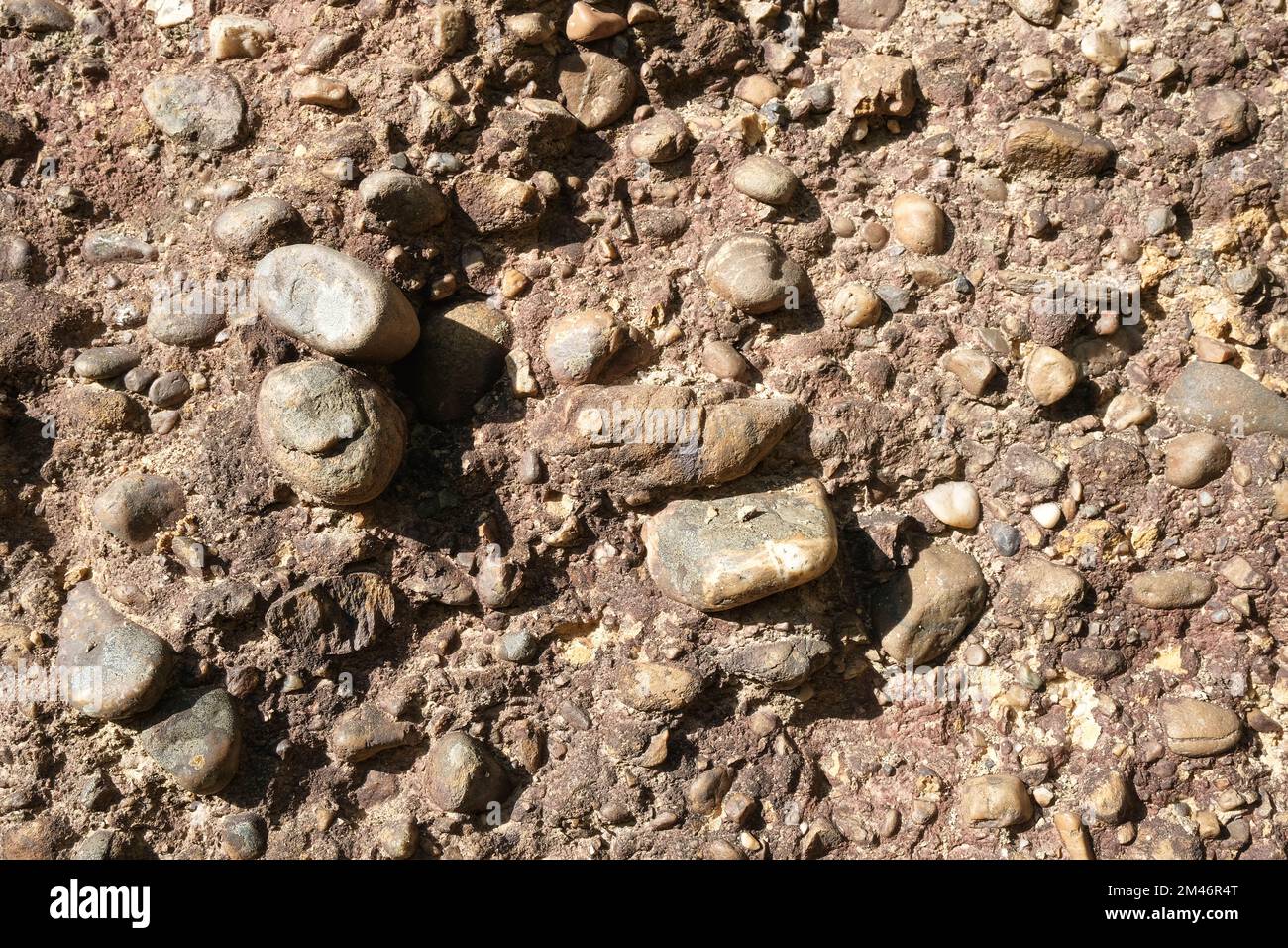 Close up of the cliff stone surface, a natural phenomenon caused by the ...