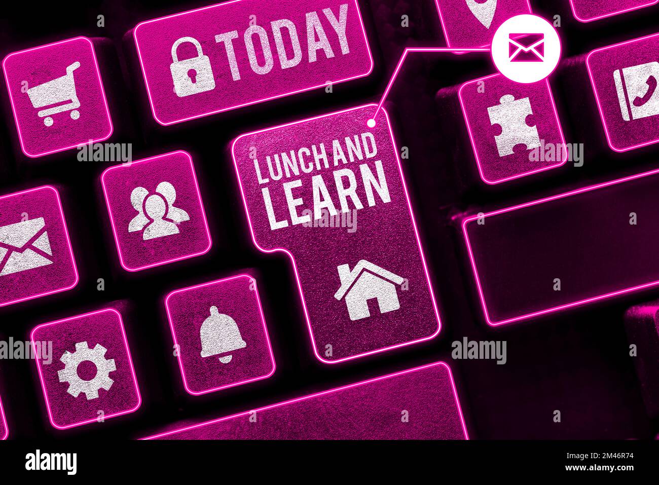 Handwriting text Lunch And Learn. Concept meaning Have meal and study ...