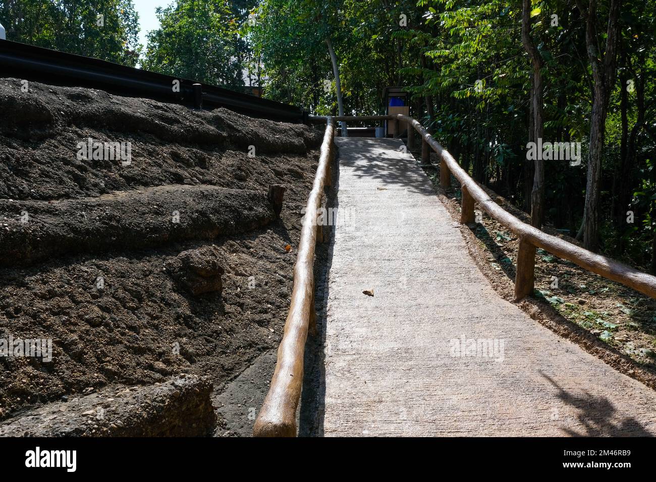 Concrete ramps to accommodate wheelchair users in tourist attractions ...