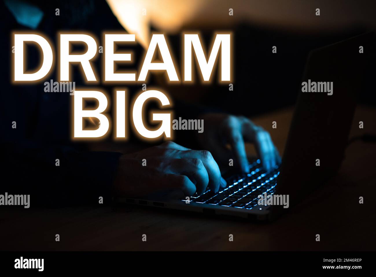 Inspiration showing sign Dream Big. Business overview To think of ...