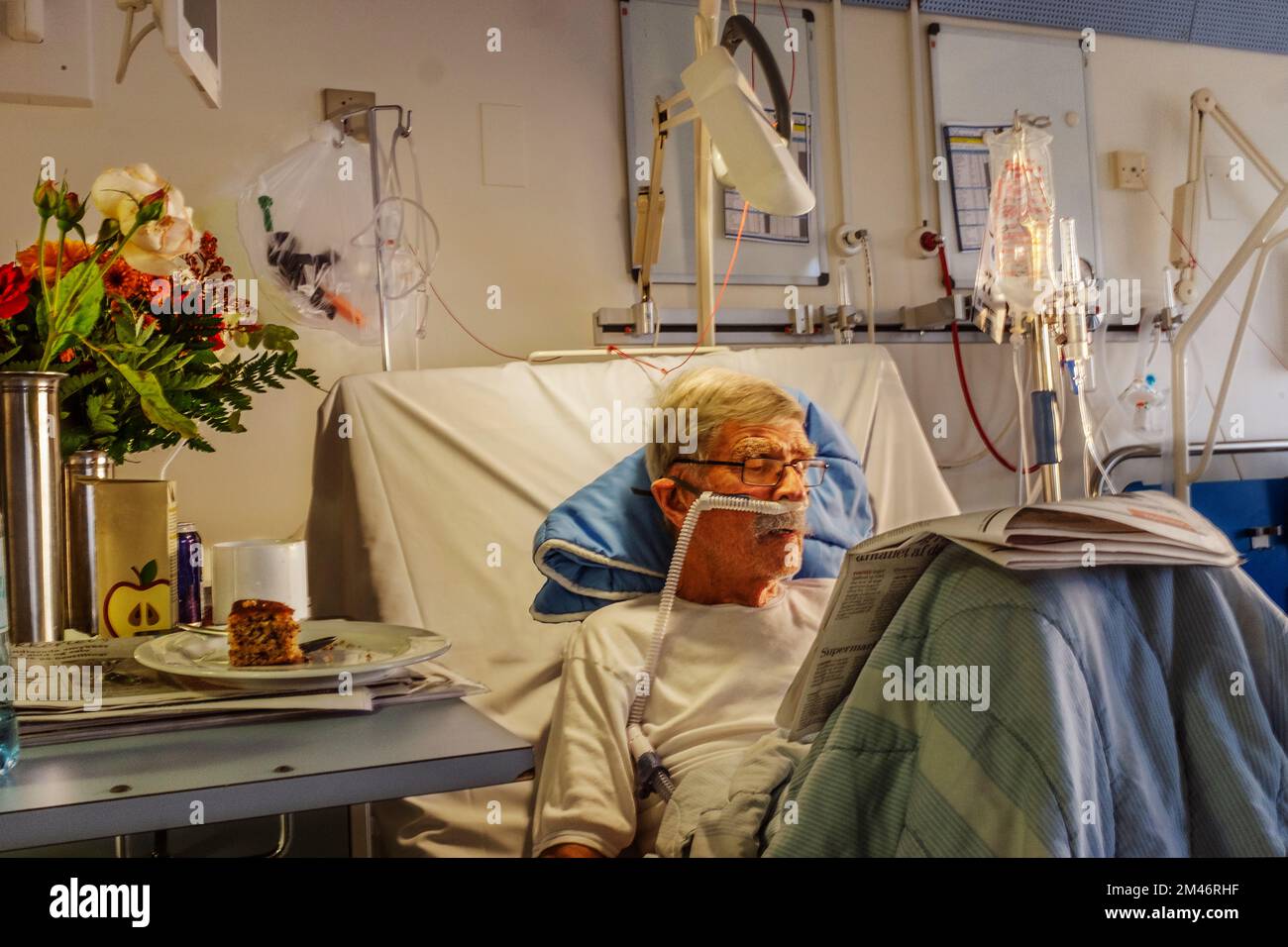 Senior patient in hospital Stock Photo - Alamy