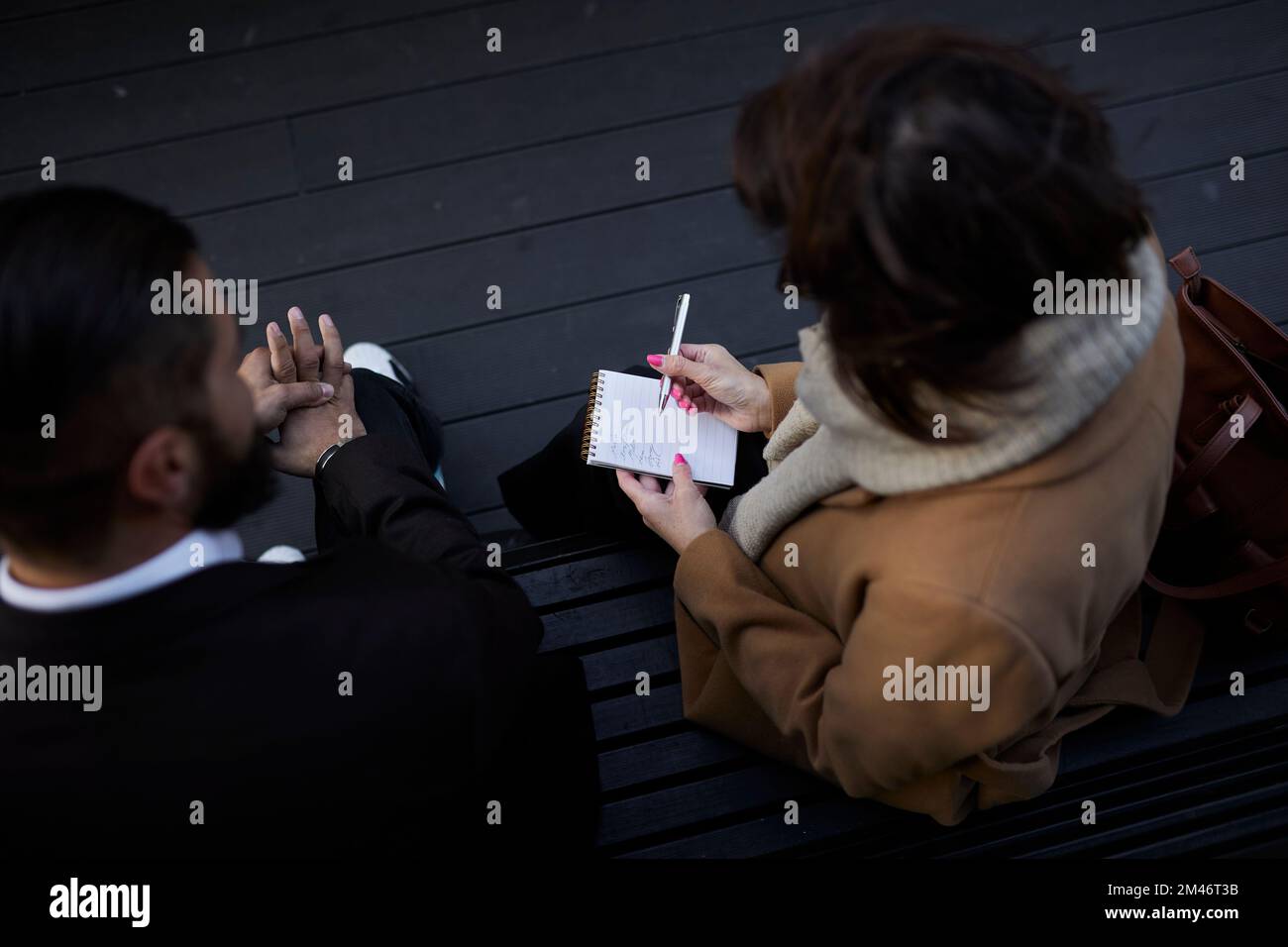 Two men planning outdoor hi-res stock photography and images - Alamy