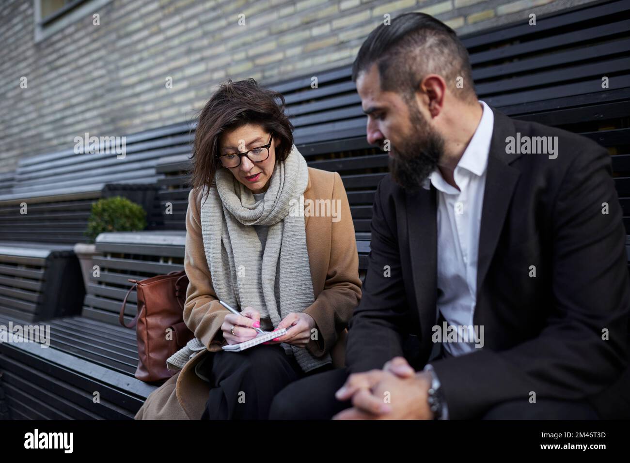 Two men planning outdoor hi-res stock photography and images - Alamy