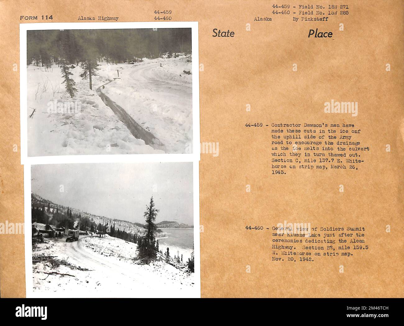 Cuts in the ice to encourage the drainage of the ice melt into the ...