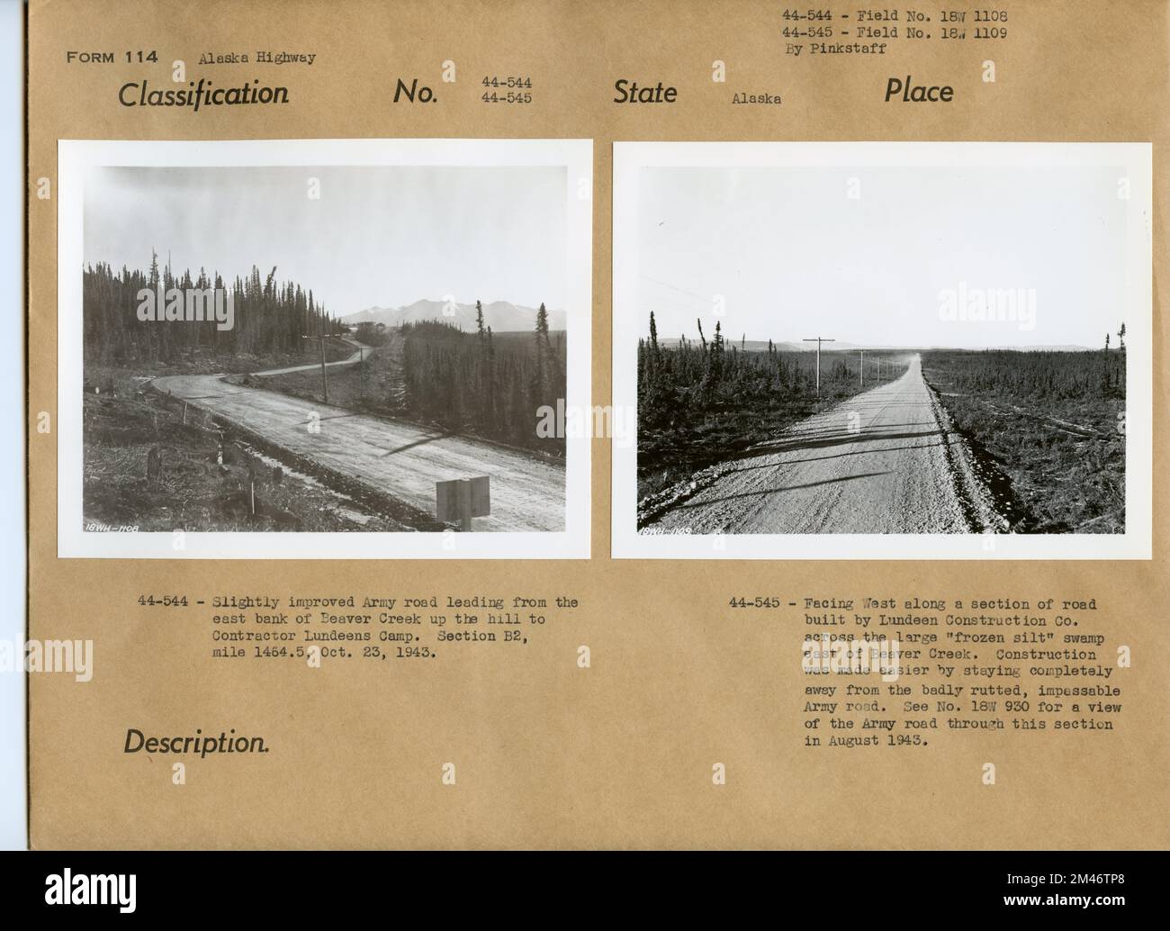 Improved Roads along Beaver Creek. Original caption: 44-544: Slightly ...