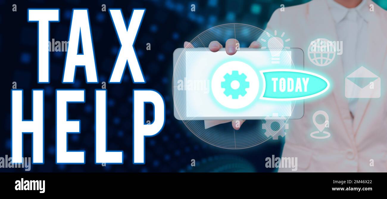Handwriting text Tax Help. Internet Concept Assistance from the ...