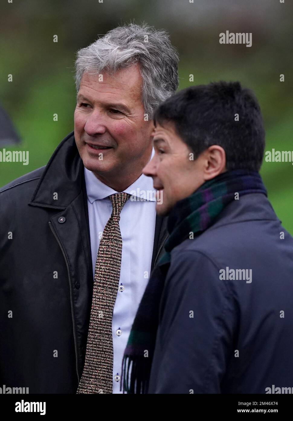 Former rugby union player and coach Sean Lineen (left) at Melrose ...