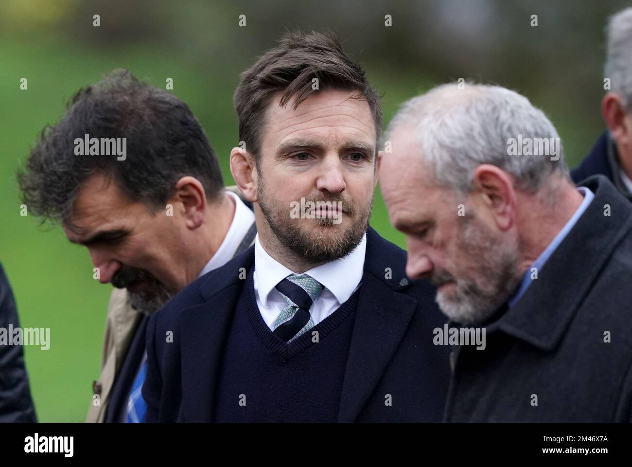 Former rugby union player Rory Lawson at Melrose Parish Church before a ...