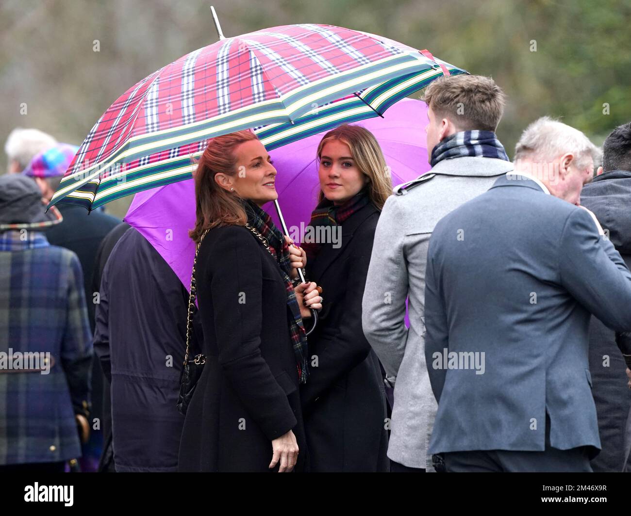 Gabby Logan (left) with family Lois Maya Logan (centre) and Reuben ...