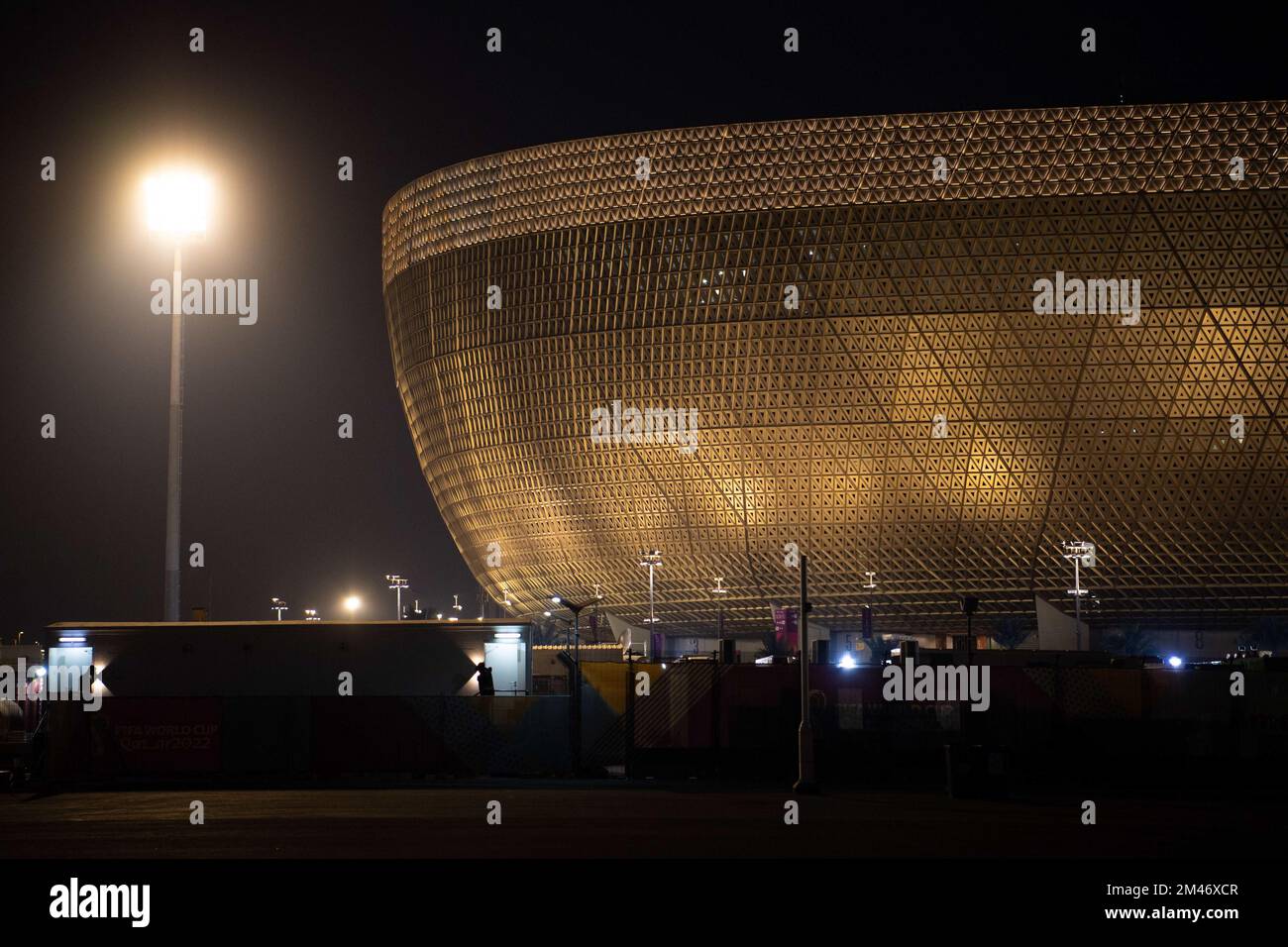 Lusail Stadium lighted up the day before the final of FIFA World Cup ...