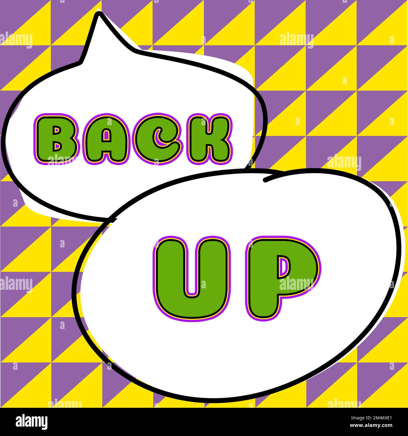 Writing displaying text Back Up. Business overview saving important ...